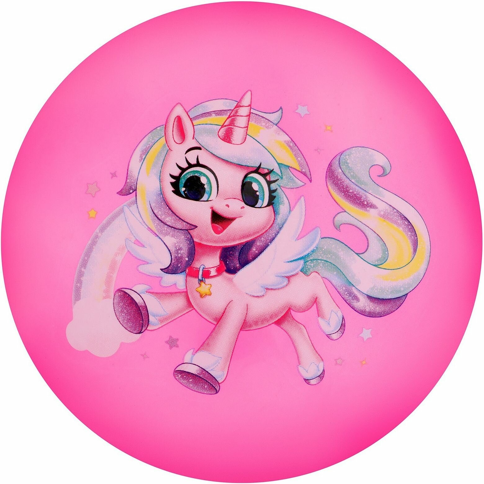 Мяч детский "Единорожка", диаметр 22 см, игрушка для спортивных занятий и подвижных игр на улице и дома, мячик для детей, от 3 лет