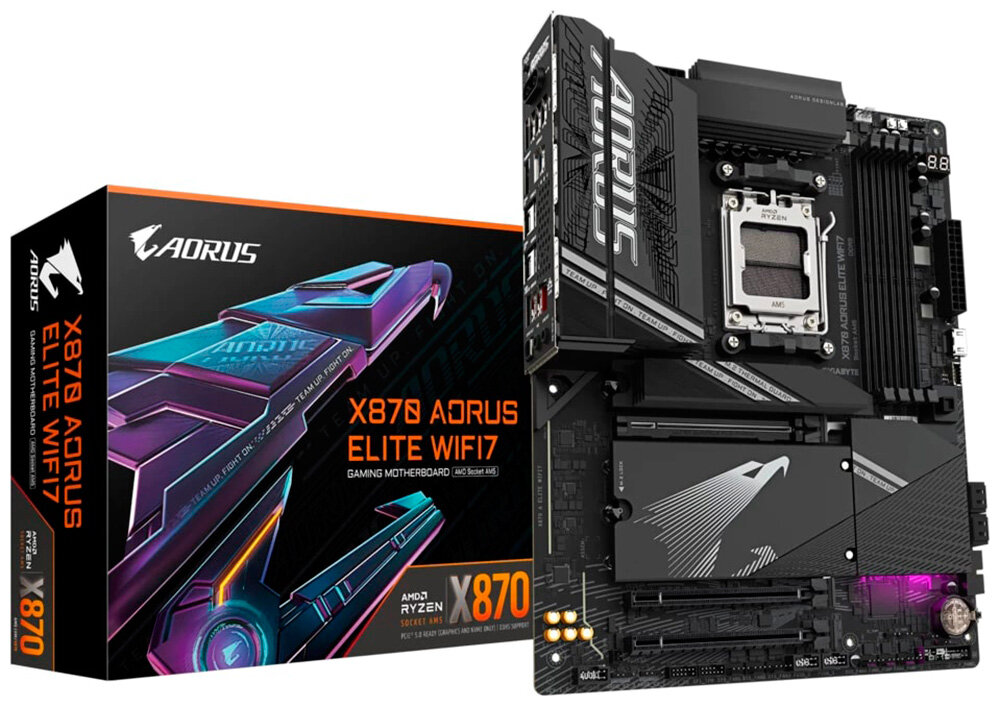 Материнская плата Gigabyte X870 Aorus ELITE WIFI7 (AM5, ATX)