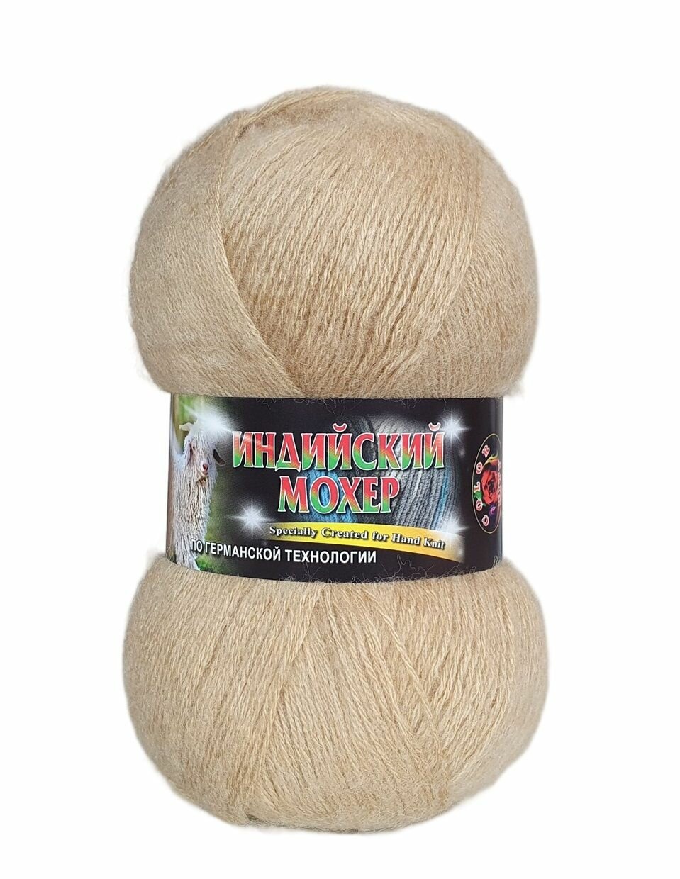 Пряжа Color City Индийский мохер 2500 светло-бежевый (100г/490м, упаковка 5 мотков)