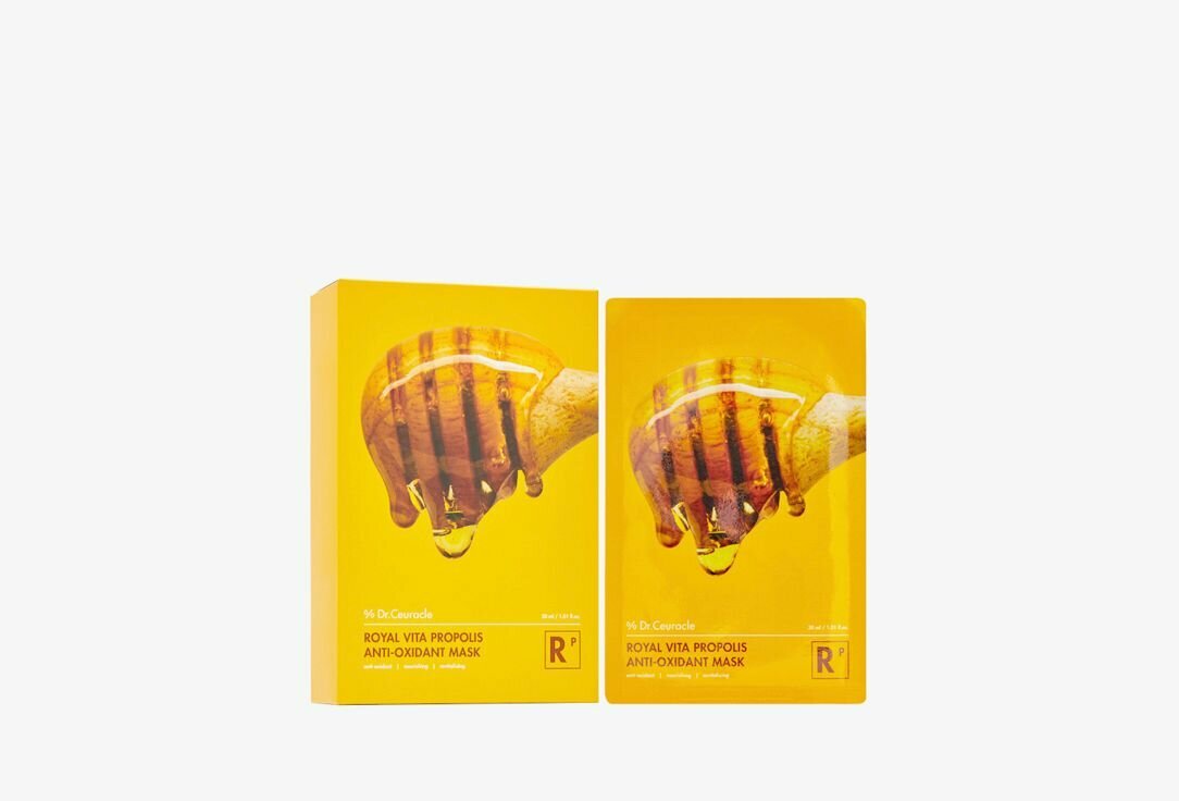 Антиоксидантная тканевая маска DR. CEURACLE Royal Vita Propolis