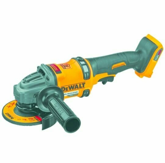 УШМ аккумуляторная "DeWalt" DCG418NT-XJ ( 54В, FLEXVOLT, BL, Li-Ion ,125мм, без акк. и з/у)