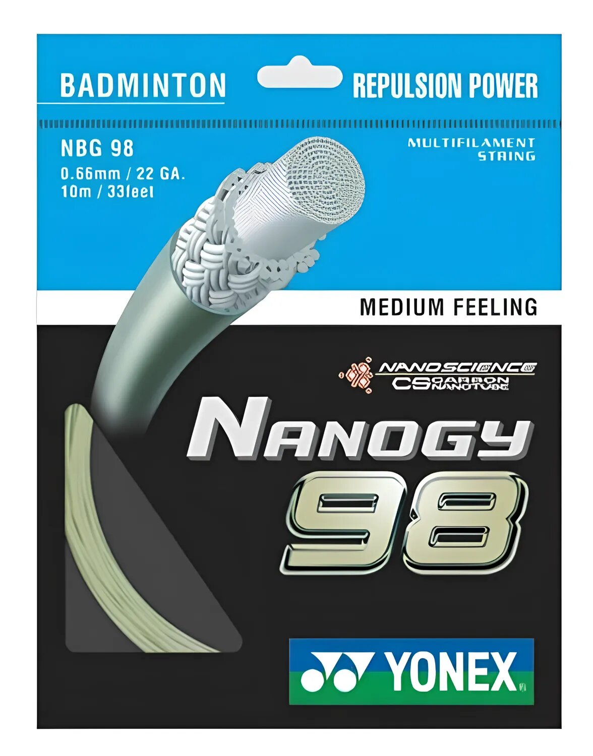 Струна для бадминтона Yonex Nanogy 98 (10м.) Cosmic Gold