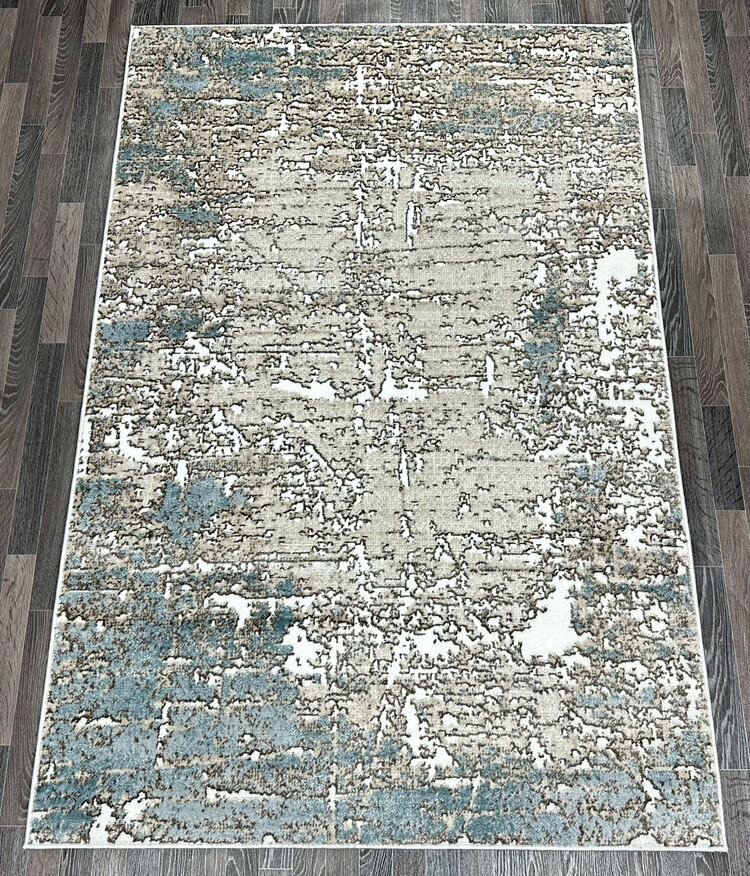 Ковер, Прямой, Бежевый, Серый, Голубой, Современный, на пол, в гостиную, спальню, в ассортименте (150 см. на 230 см.)