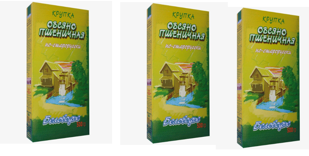 Беловодье Крупа "Овсяно-пшеничная", 500 г, 3 шт