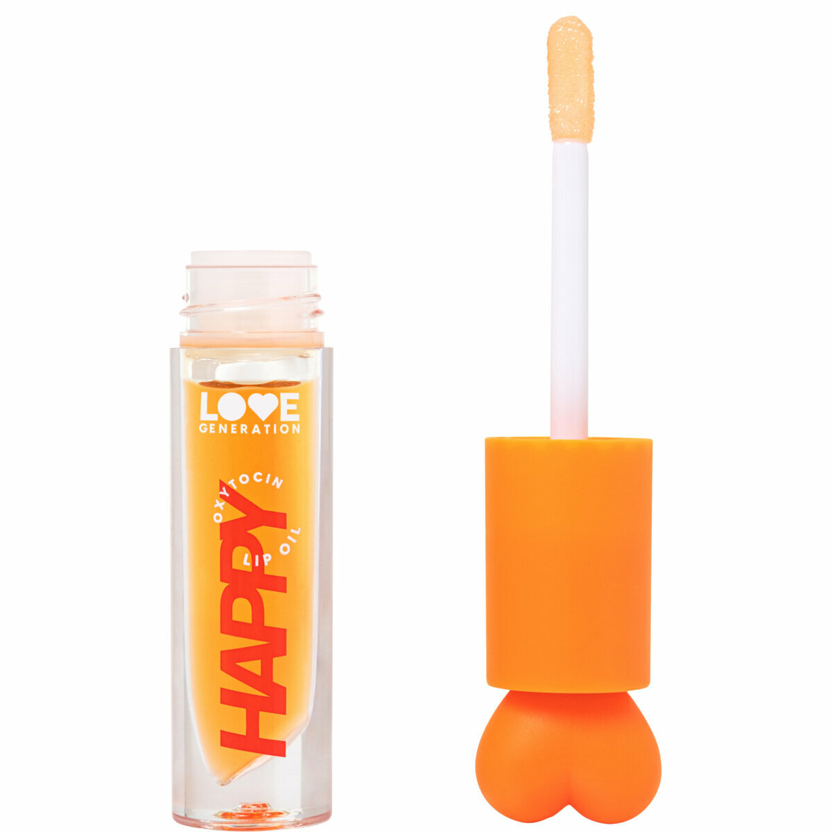 Масло для губ Love Generation Be happy, тон 03 прозрачно-оранжевый, 2,3 мл