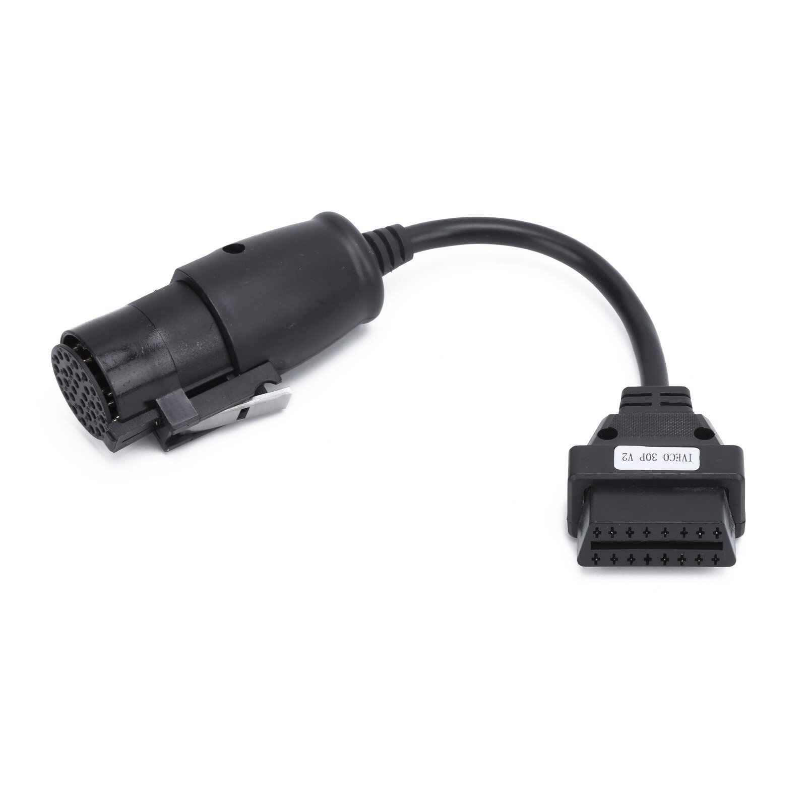 Адаптер диагностического кабеля OBD2 30-контактный-16-контактный, длина 250 мм/9,8 дюйма, для замены в грузовиках IVECO.