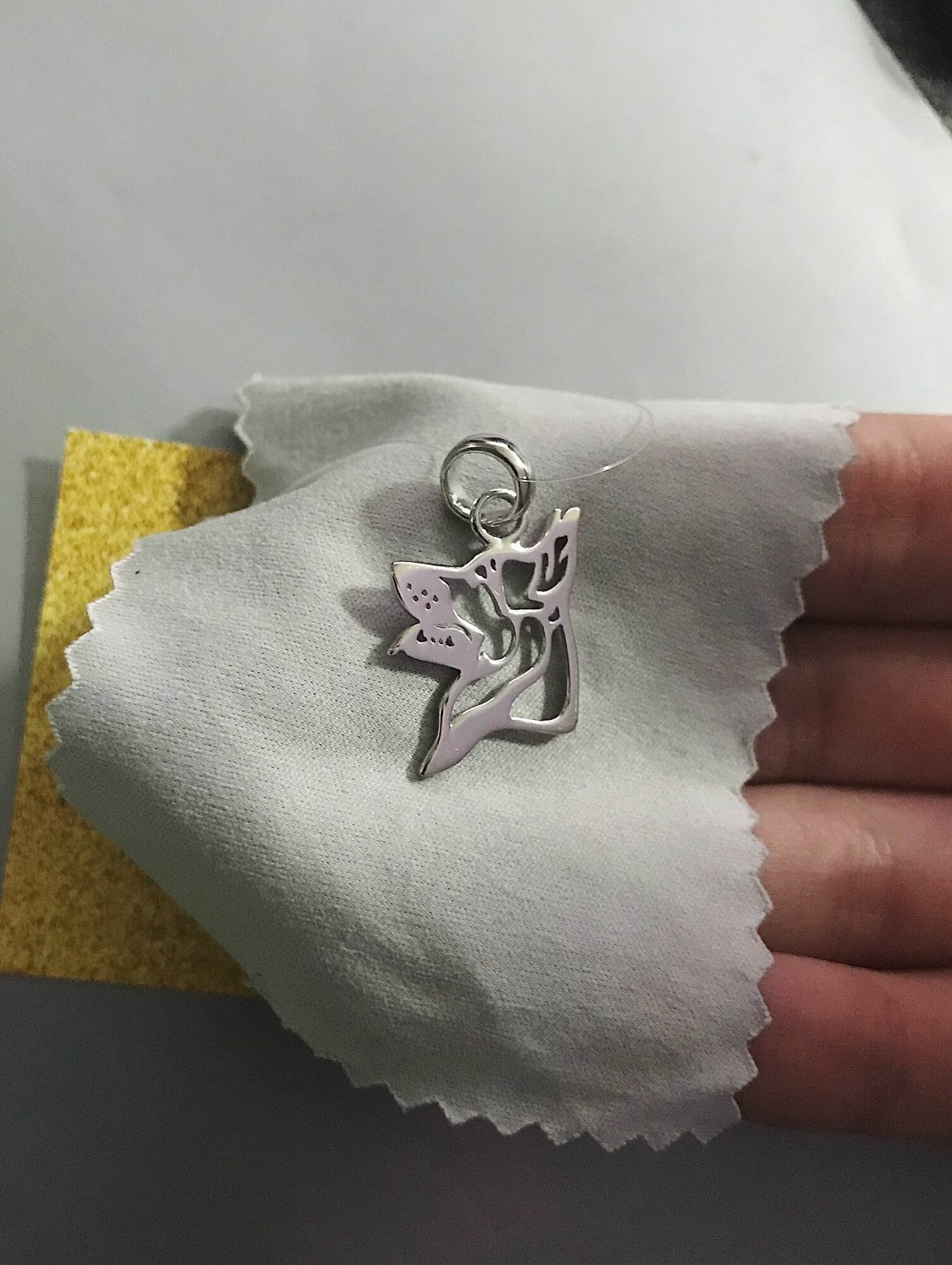 Подвеска, серебро, 925 проба, родирование