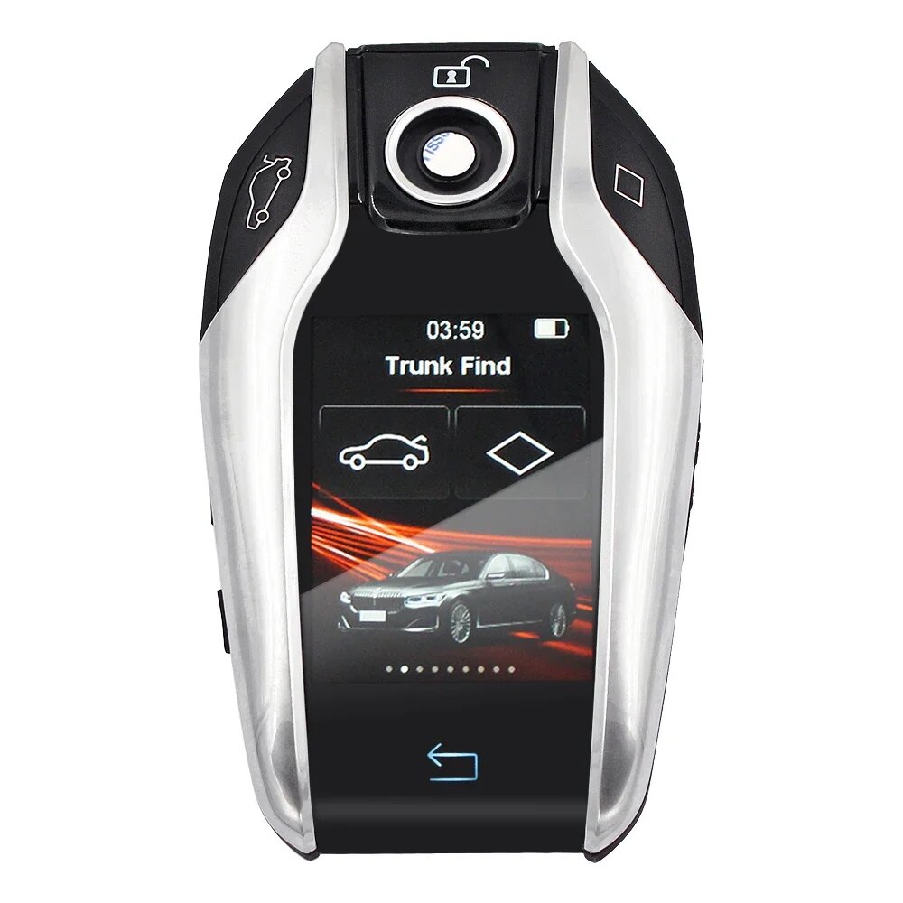 Смарт-ключ TK800 с ЖК-дисплеем для автомобиля BMW, MB, Land Rover, Jaguar, Toyota, Turkish, Silver