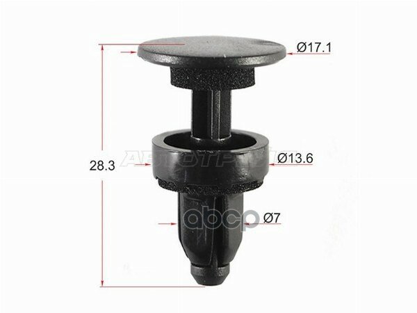 Клипса решетки радиатора HONDA (Продажа по 10шт) Sat арт. ST-KJ-1018