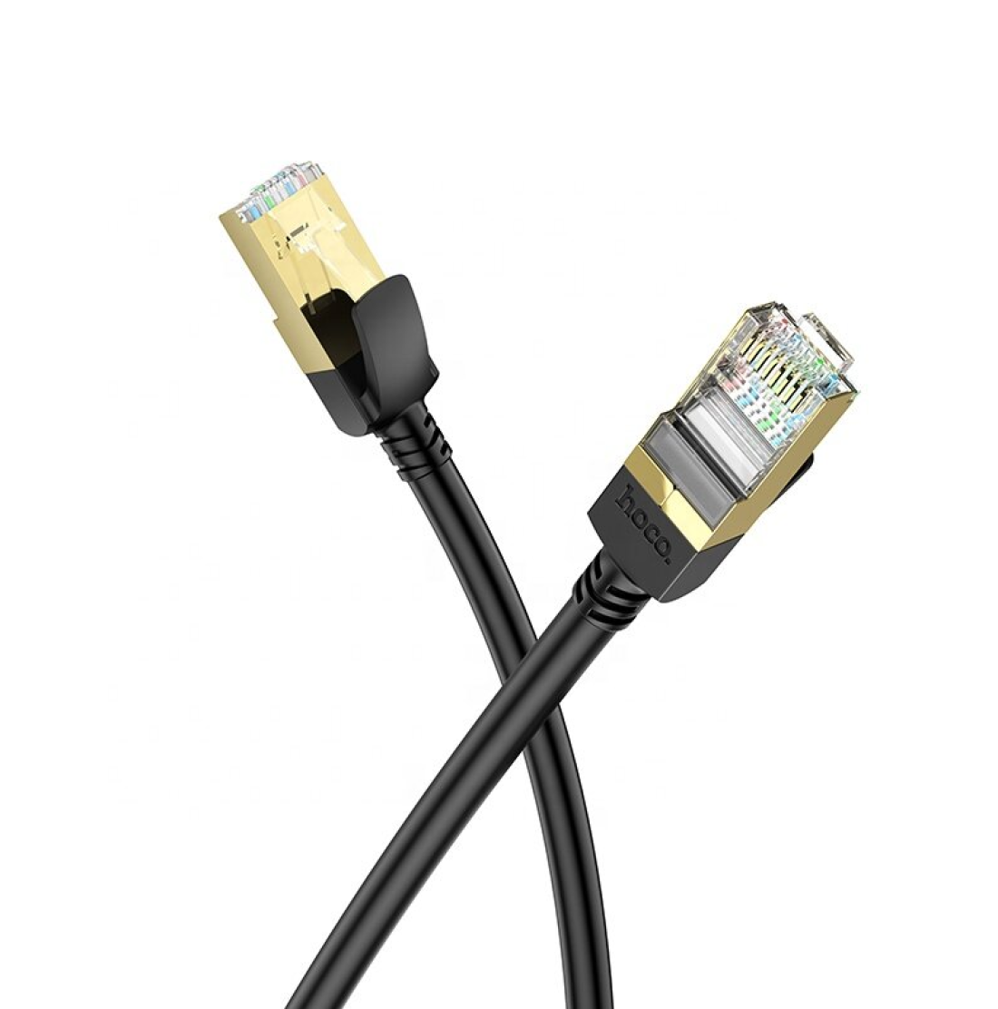Патч-корд, медная жила, кабель для подключения интернета, 3м, US02, HOCO, черный