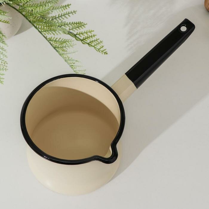 Ковш Керченская эмаль 1 л, цвет бежевый