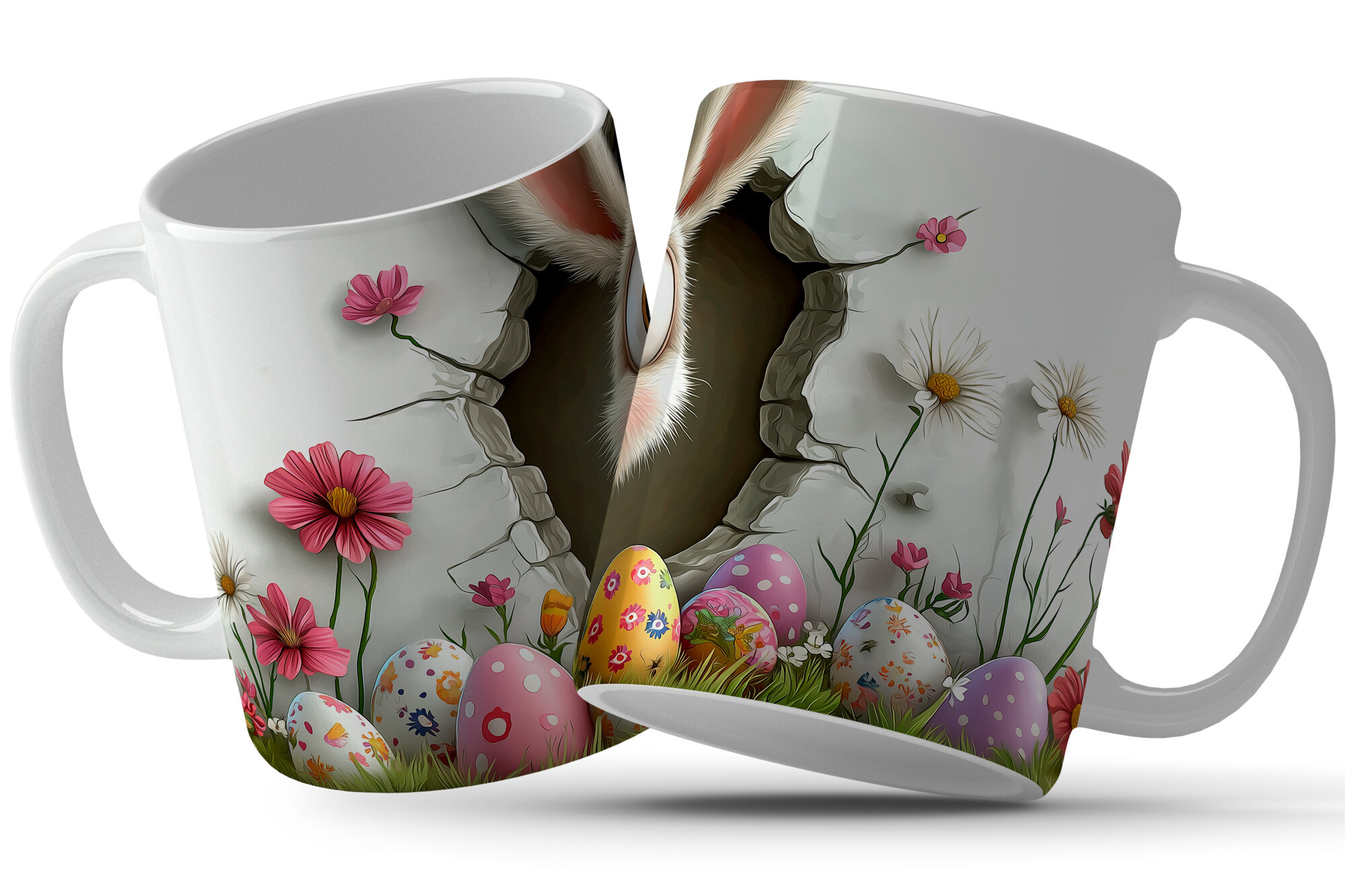 Пасхальная кружка (кружка с праздником Светлой Пасхи), для СВЧ, керамика, 330 мл