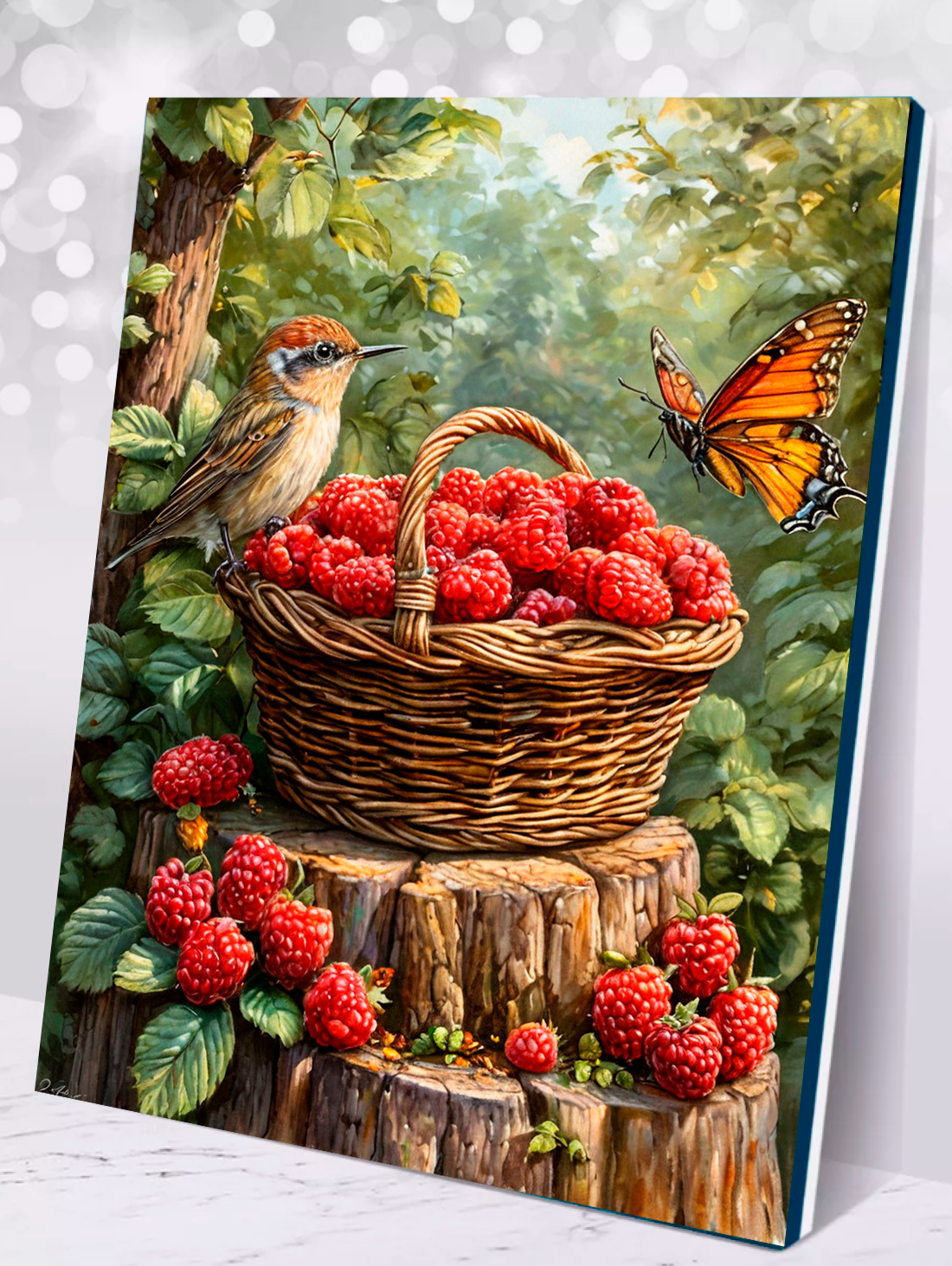 Картина по номерам "Лето в корзинке", хлопковый холст на подрамнике 40х50 см, акрил, 000 Art Hobby Home