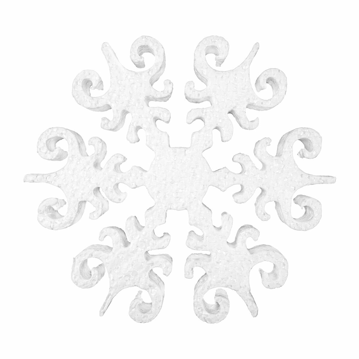 Love2art DPZ-S-XF44 Снежинка Северное сияние - заготовка из пенополистирола d 15 см 2 см 1шт