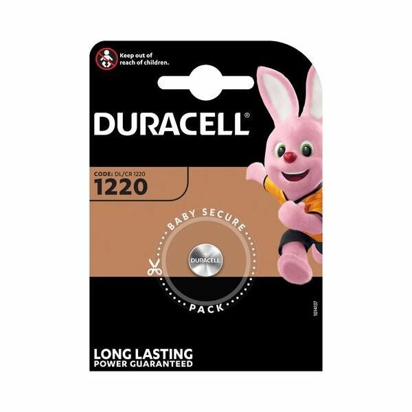 Батарейка литиевая DURACELL CR1220 дисковая 3В (бл1)