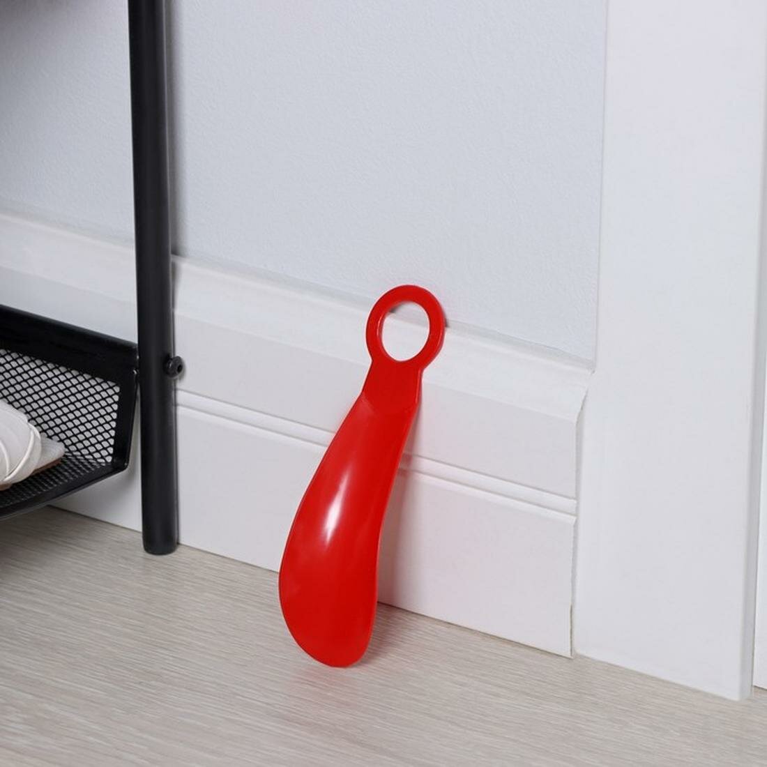 Товары для дома Ложка для обуви, с кольцом, 15,3 × 4,3 см, цвет: микс