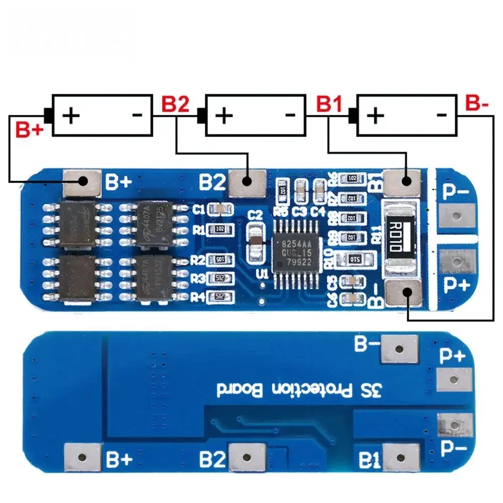 Модуль зарядки литий-ионных аккумуляторов Smart 3S 10A