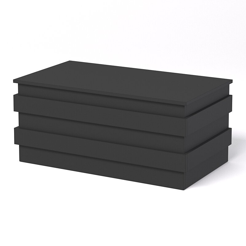 Тумба №1 для витрин "сладость" шириной 900мм, Черный. Производитель товара - компания Westcom.