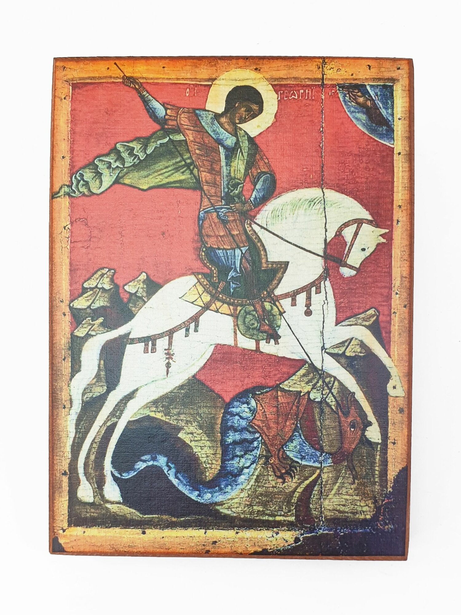 Икона "Святой Георгий Победоносец", размер 30x39