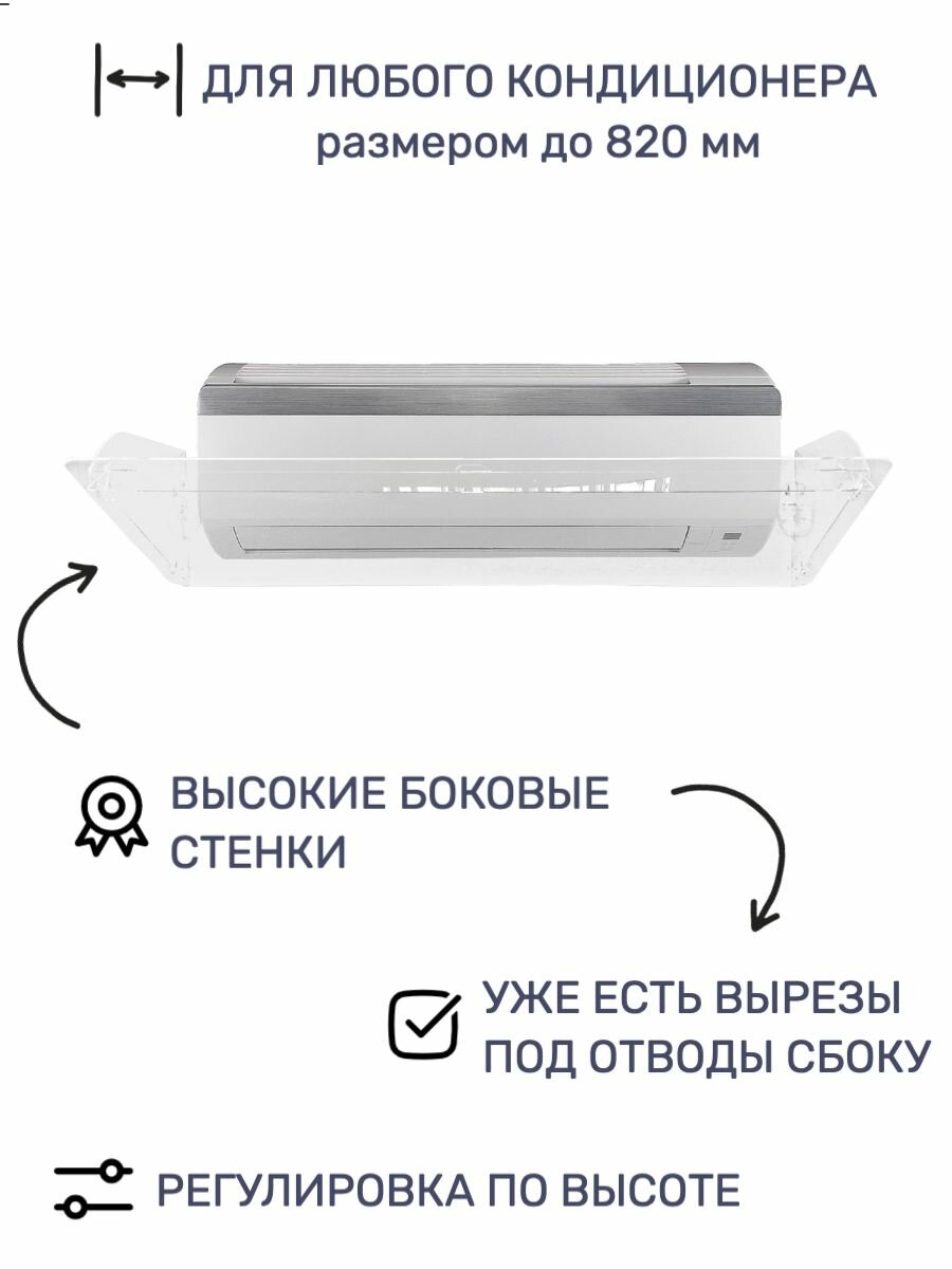 Классик 800 мм защитный экран для настенного кондиционера