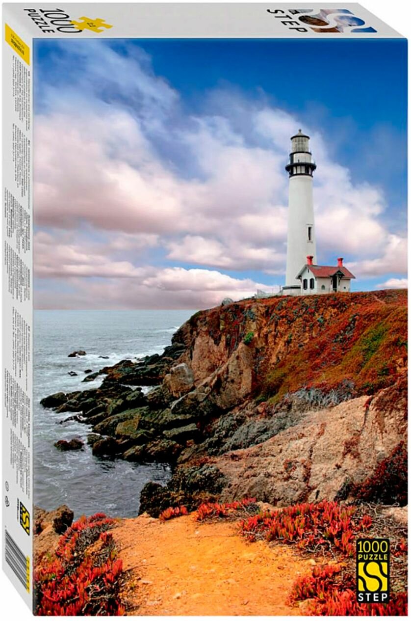 Большой пазл для взрослых "Маяк Калифорния", 1000 деталей, паззл 1000 элементов, Step Puzzle