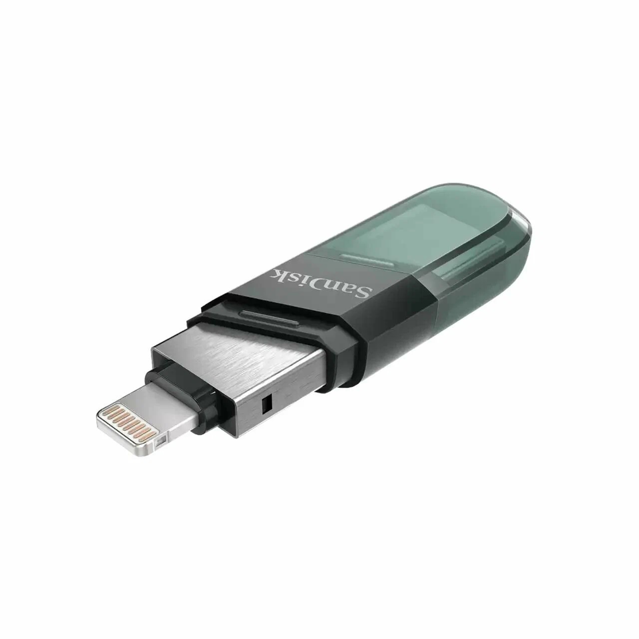 Флеш-накопитель SanDisk iXpand Flip, 64 ГБ, Lightning/USB Type-A, USB 3.2, зеленый