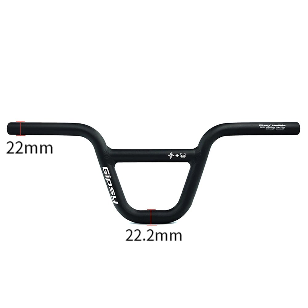 Велосипедный руль для трюков, 12 дюймов, 22,2 мм, 500 мм