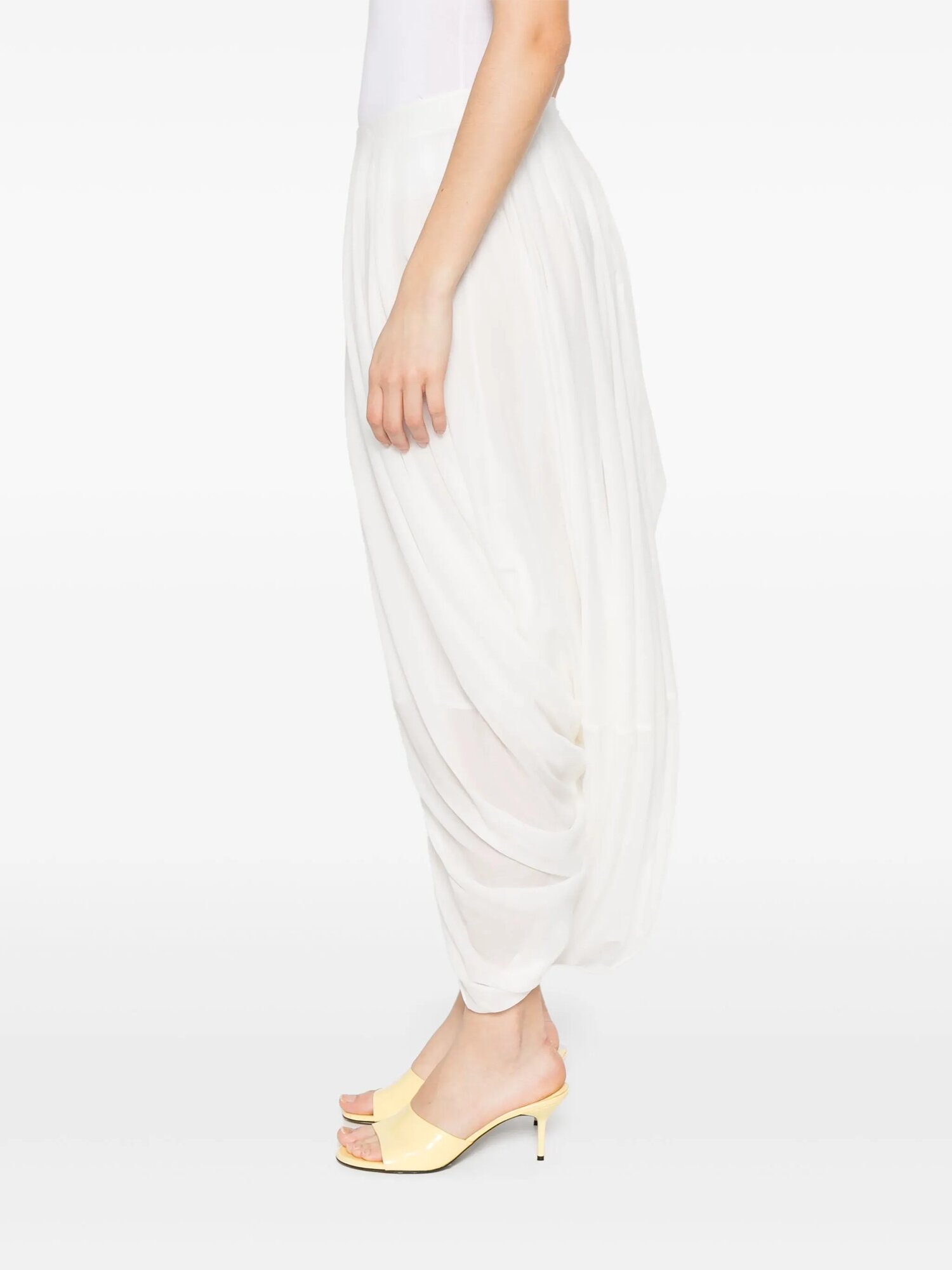 Юбка TOTEME Cocoon, размер 38, white — фото 1