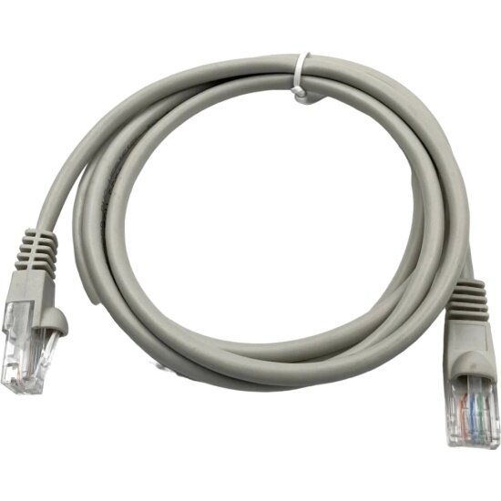 Патч-корд Buro UTP-5E-1.5M-G UTP 4 пары cat.5E CCA molded 1.5м серый