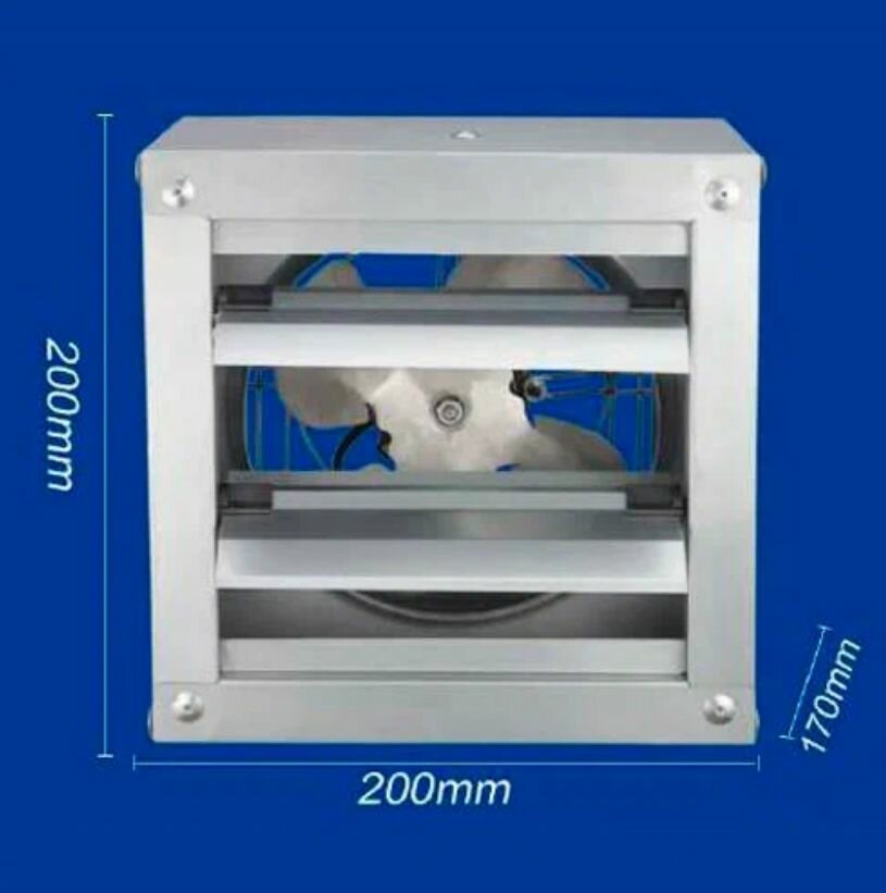 Вентилятор Minxin MX-200 0.25 кВт 220В для гаража, теплицы, бытовки , сарая (ВентЭл)