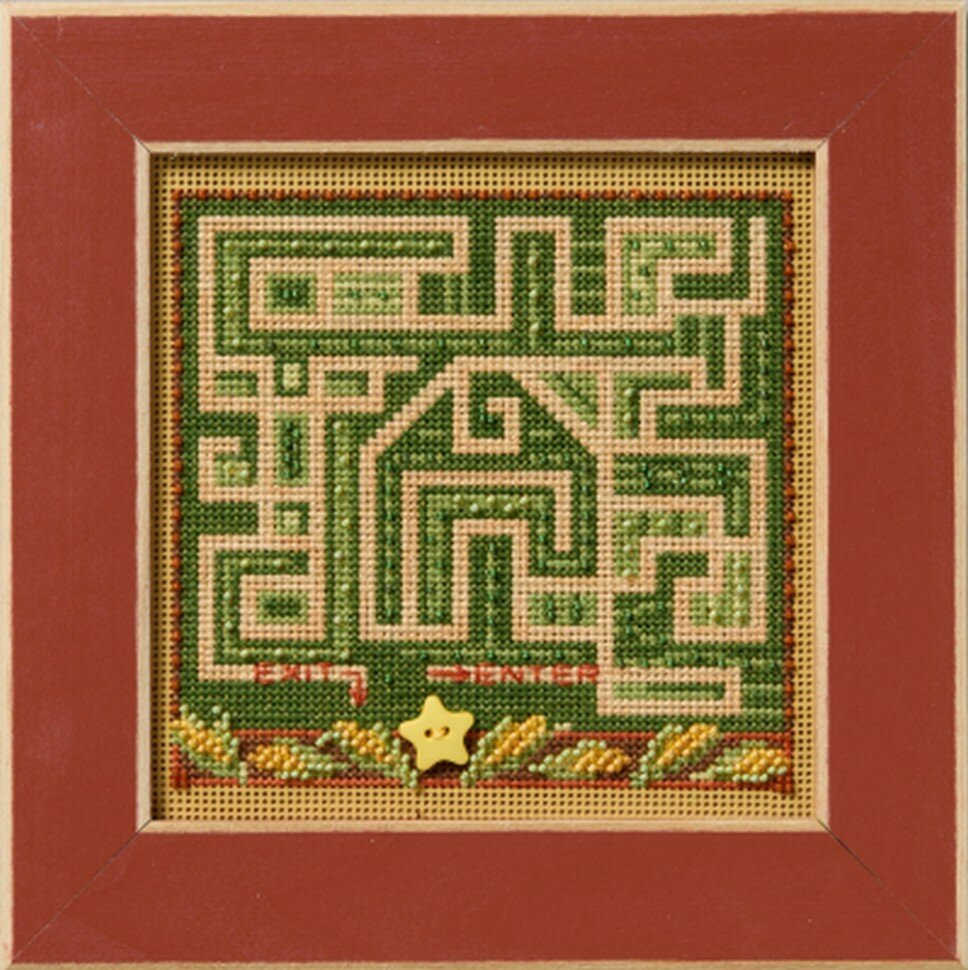 Набор для вышивания Mill Hill MH142526 Corn Maze (Кукурузный лабиринт), Счетный крест, 13.3 x 13.3 см