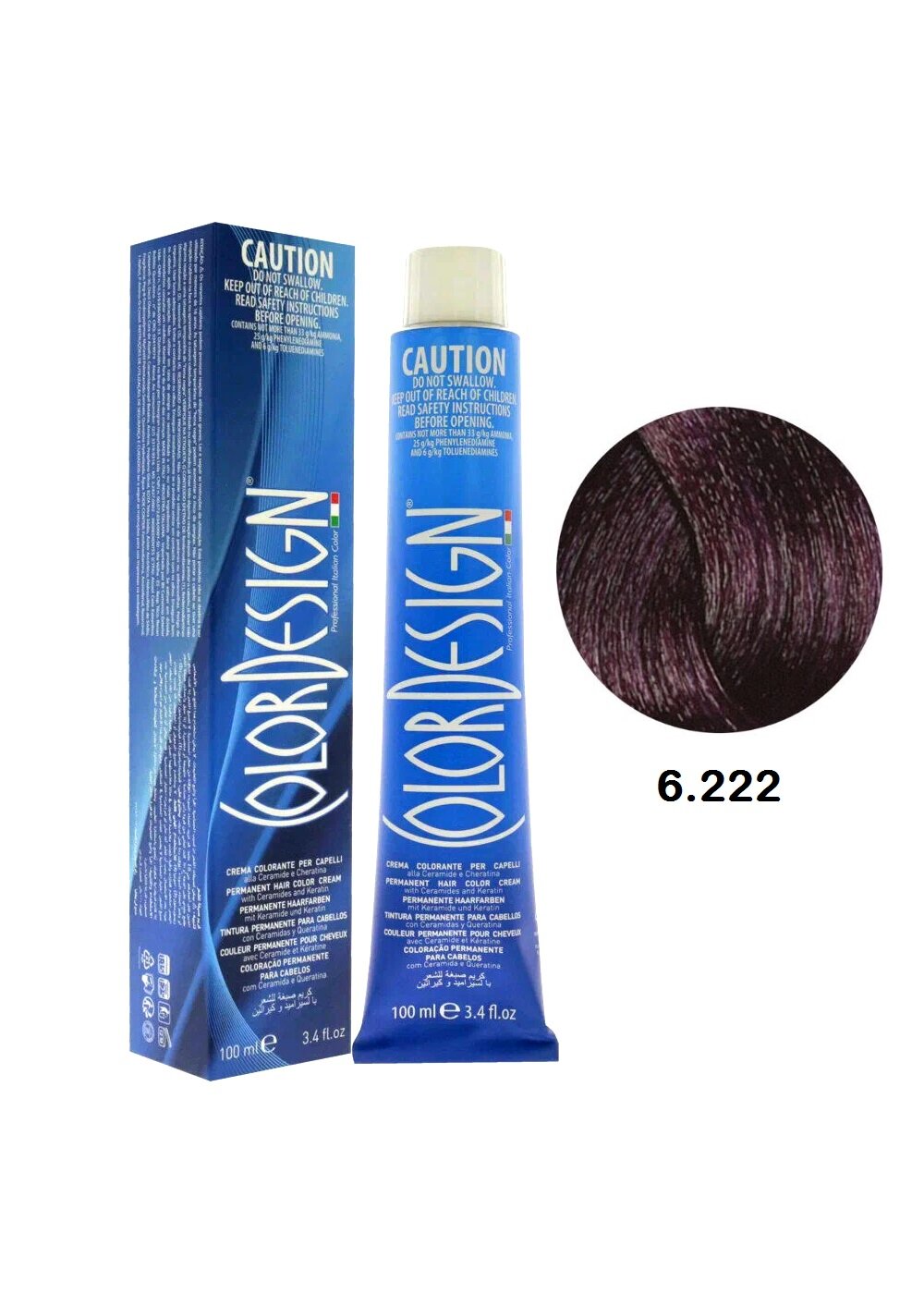 Colordesign Колор Дизайн Стойкая краска для волос 100 мл - Colordesign 6,222