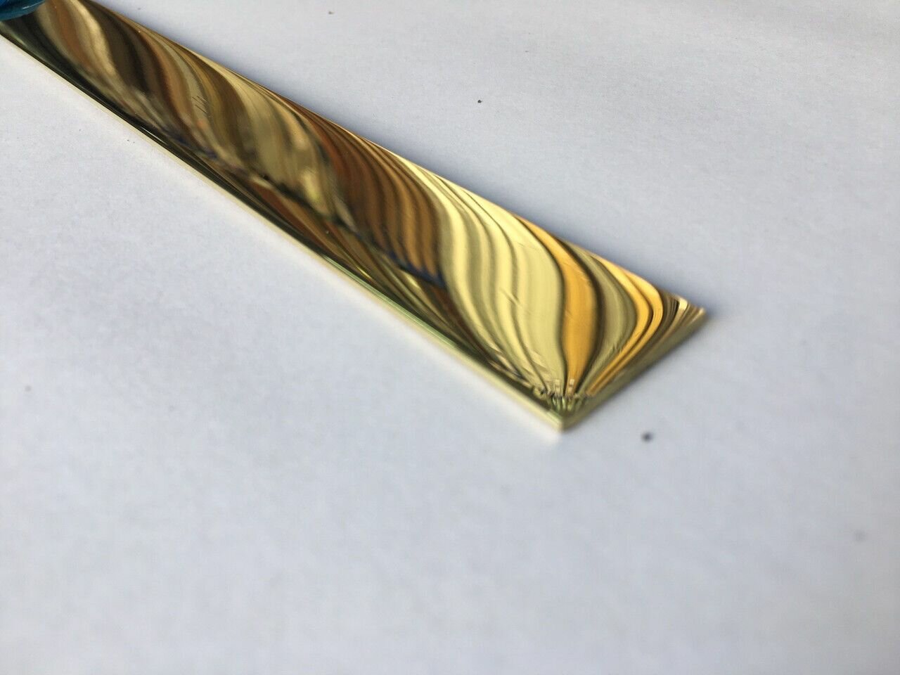 Полоса из латуни полированной PROGRESS PRO PIOL 10, - 10мм - 2700мм, - Золото глянец - производство Италия.