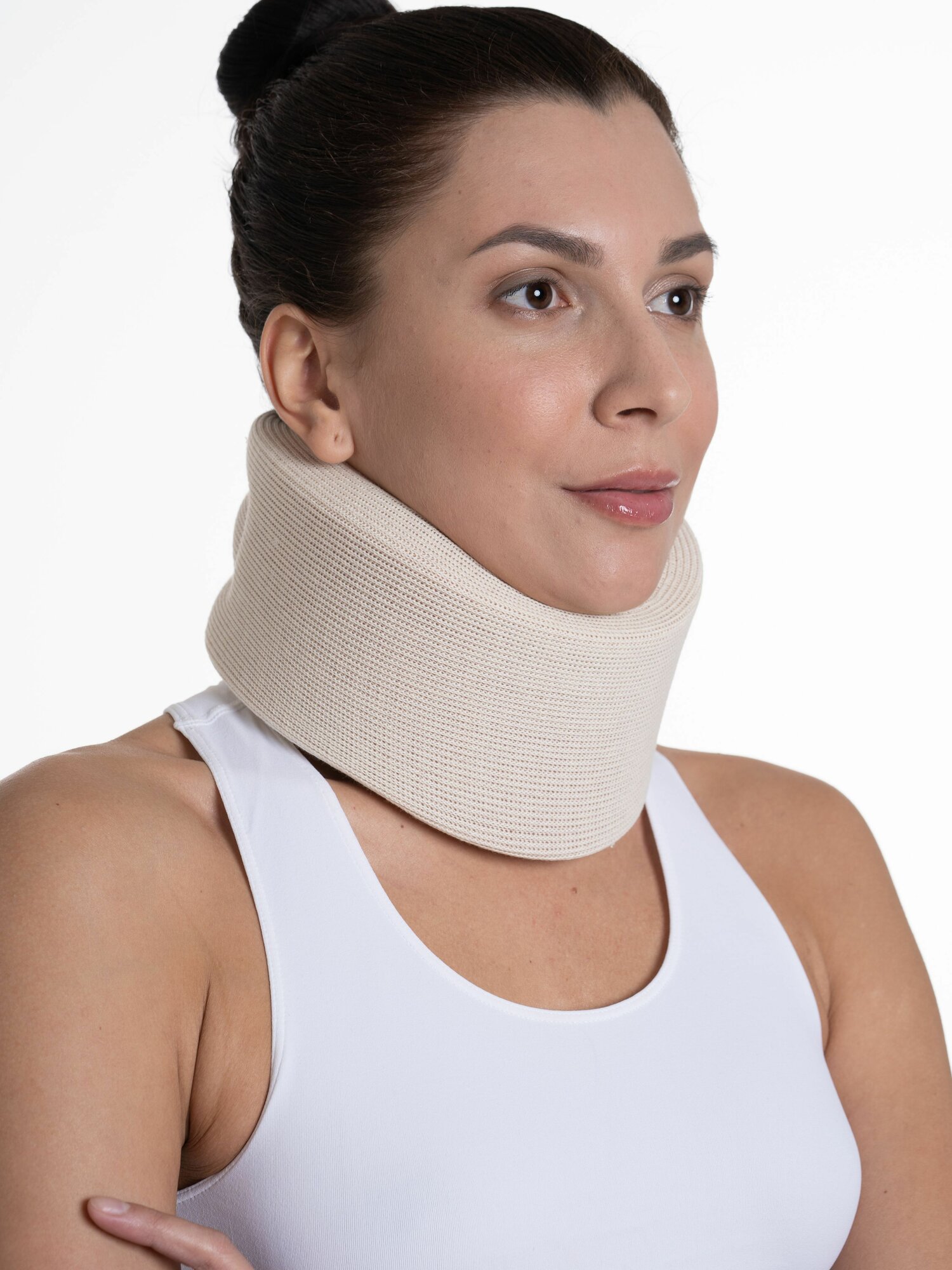 Бандаж шейного отдела, высота 8 см К-80-03, бежевый