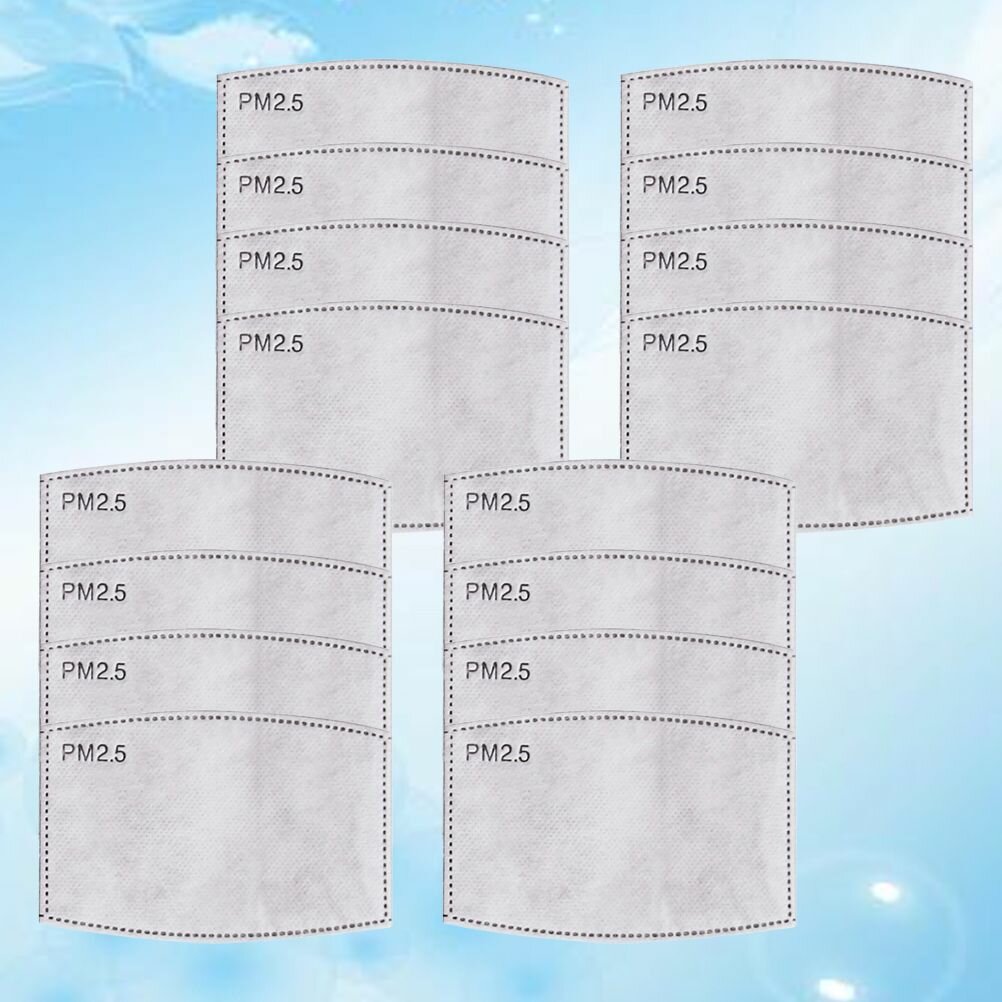 Сменные Фильтры Для Масок С Активированным Углем От Аллергии 50 Штук 12*8Cm=v=