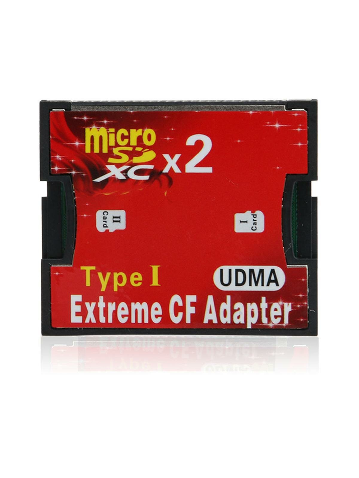 1/ 2 Port Slot Micro SD SDHC TF to CF Type I Flash Compact Card Reader Adapter