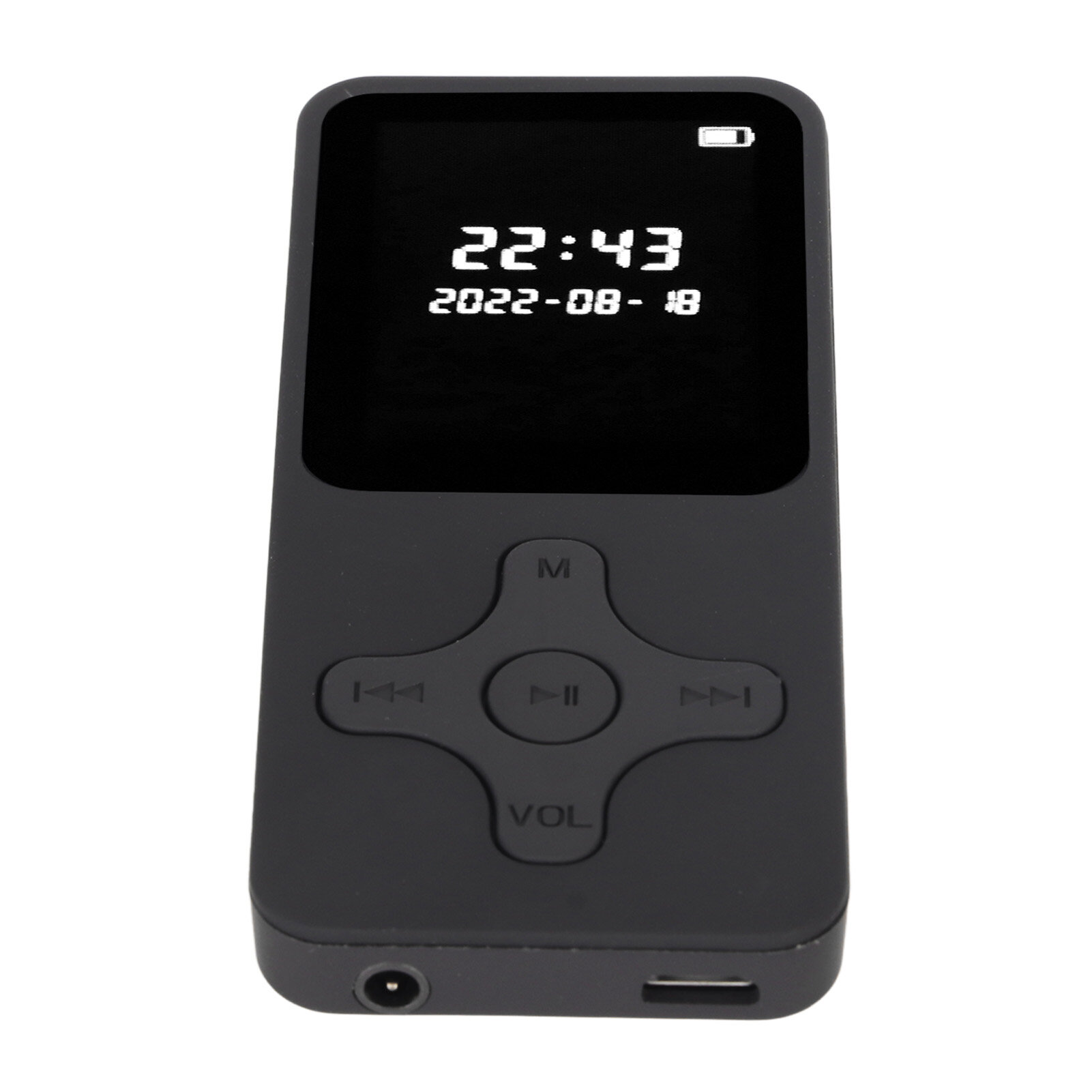 MP3 MP4-плеер Bluetooth 5.0 Ультратонкий цифровой ЖК-дисплей с экраном 1,77 дюйма HD-динамик FM-радио Портативный Hi-Fi музыкальный плеер с картой памяти 64G