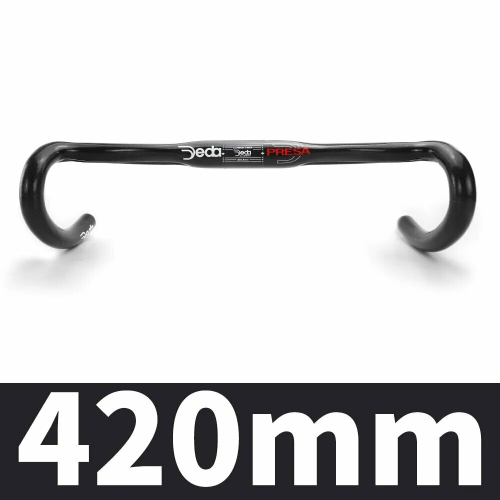 Deda 3K Glass Full Carbon T800 Овальный руль для шоссейного велосипеда Drop Bar 380-440 мм Аксессуары для велосипедов