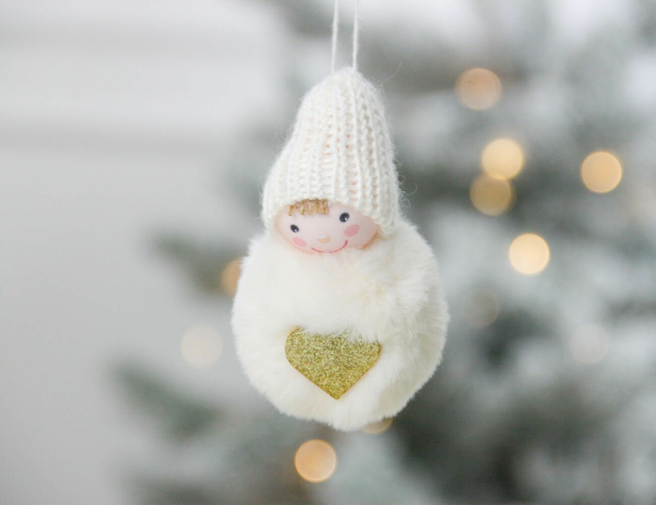 Ёлочная игрушка малыш свит, полиэстер, 9 см, Koopman International ANM222750-1