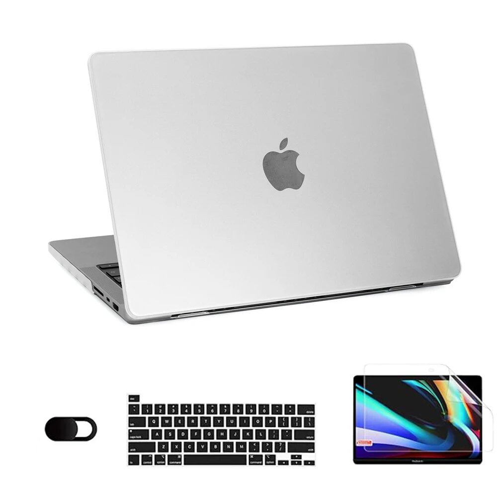 Чехол для Macbook Air 13 EGYAL M2 M3 M4 Air 15 in, Translucent