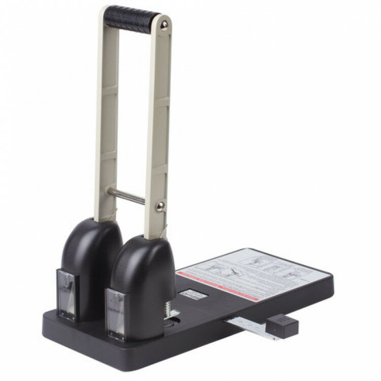 Дырокол металлический мощный KW-trio, до 150 л, черный, 952