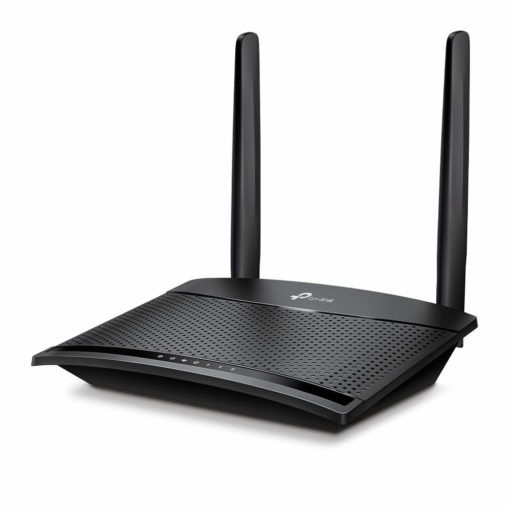 Wi-Fi Роутер 4G TP-Link TL-MR100, 2.4ГГц N300, с поддержкой LTE, 2xRJ45 100Мбит/с, 1xNanoSIM