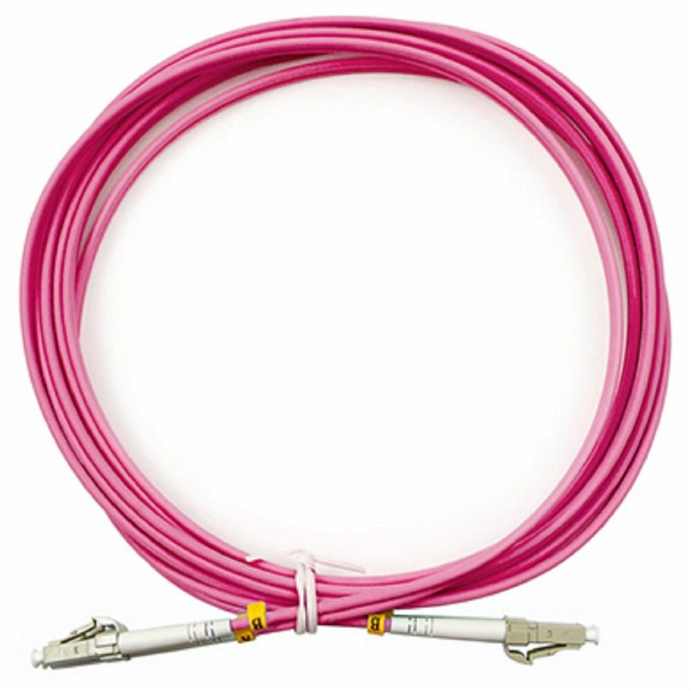 Оптический патч-корд Cabeus FOP-50-OM4-LC-LC-3M,3м, Пурпурный