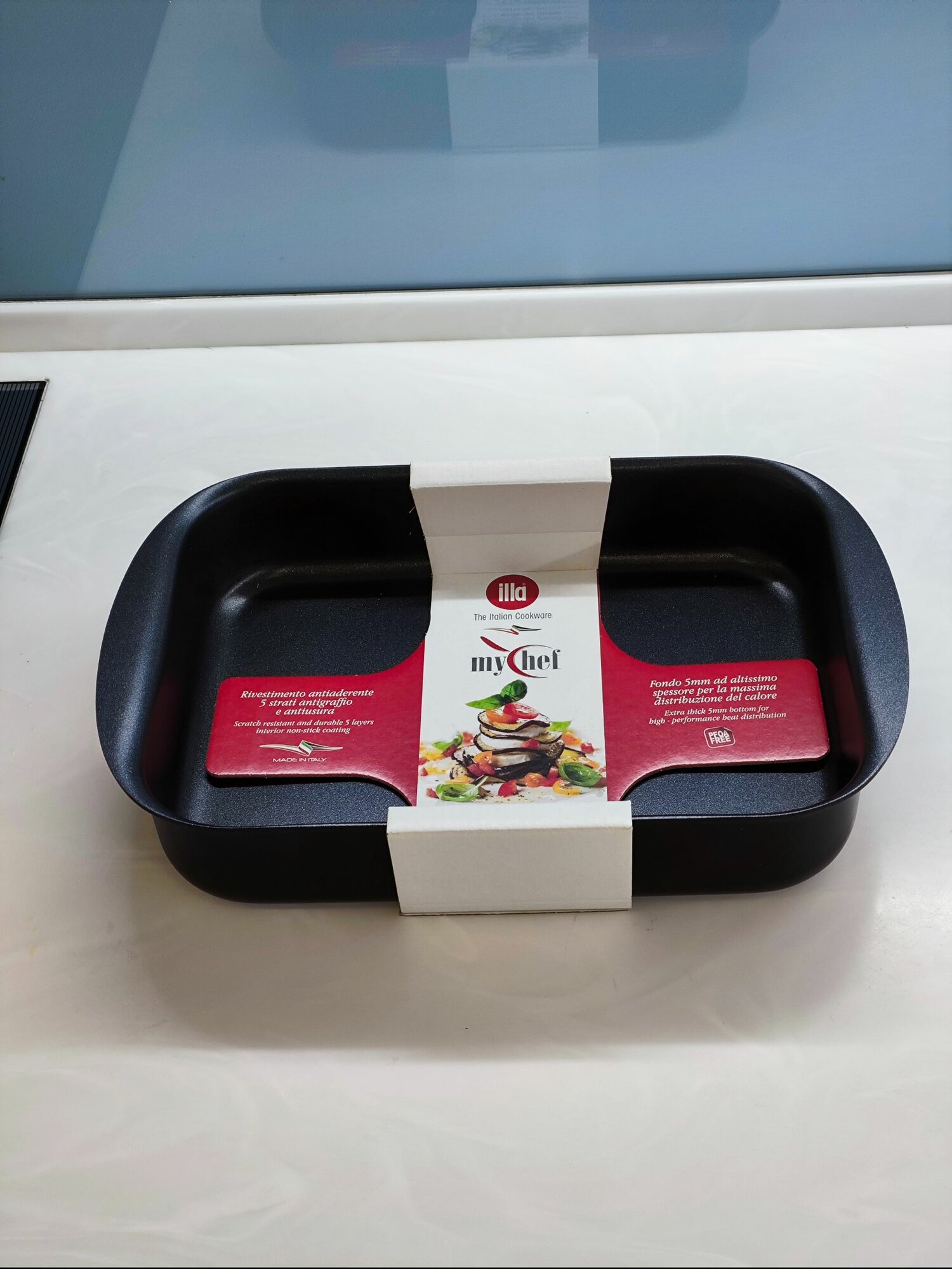 Противень ILLA MyChef, алюминиевый, антипригарное покрытие, черный матовый, 22x30 см — фото 1