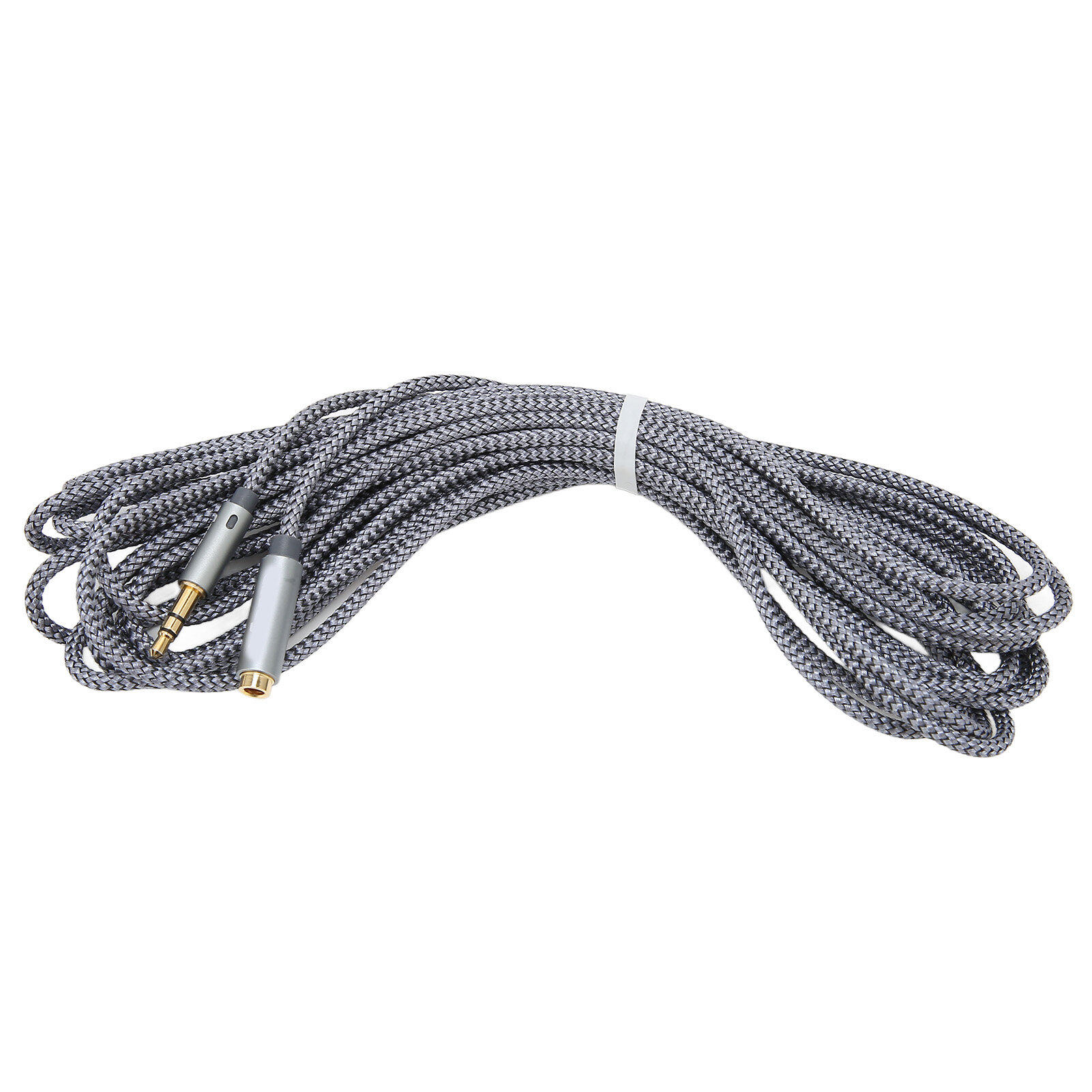 Удлинительный кабель для наушников с позолоченным разъемом, нейлоновой оплеткой, 3,5 мм, штекер-гнездо, стерео, 5 м / 16,4 фута