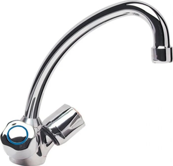 Смеситель для кухни Vidima Икар BA168AA с поворотным изливом, хром, глянцевый, вентильный, латунный