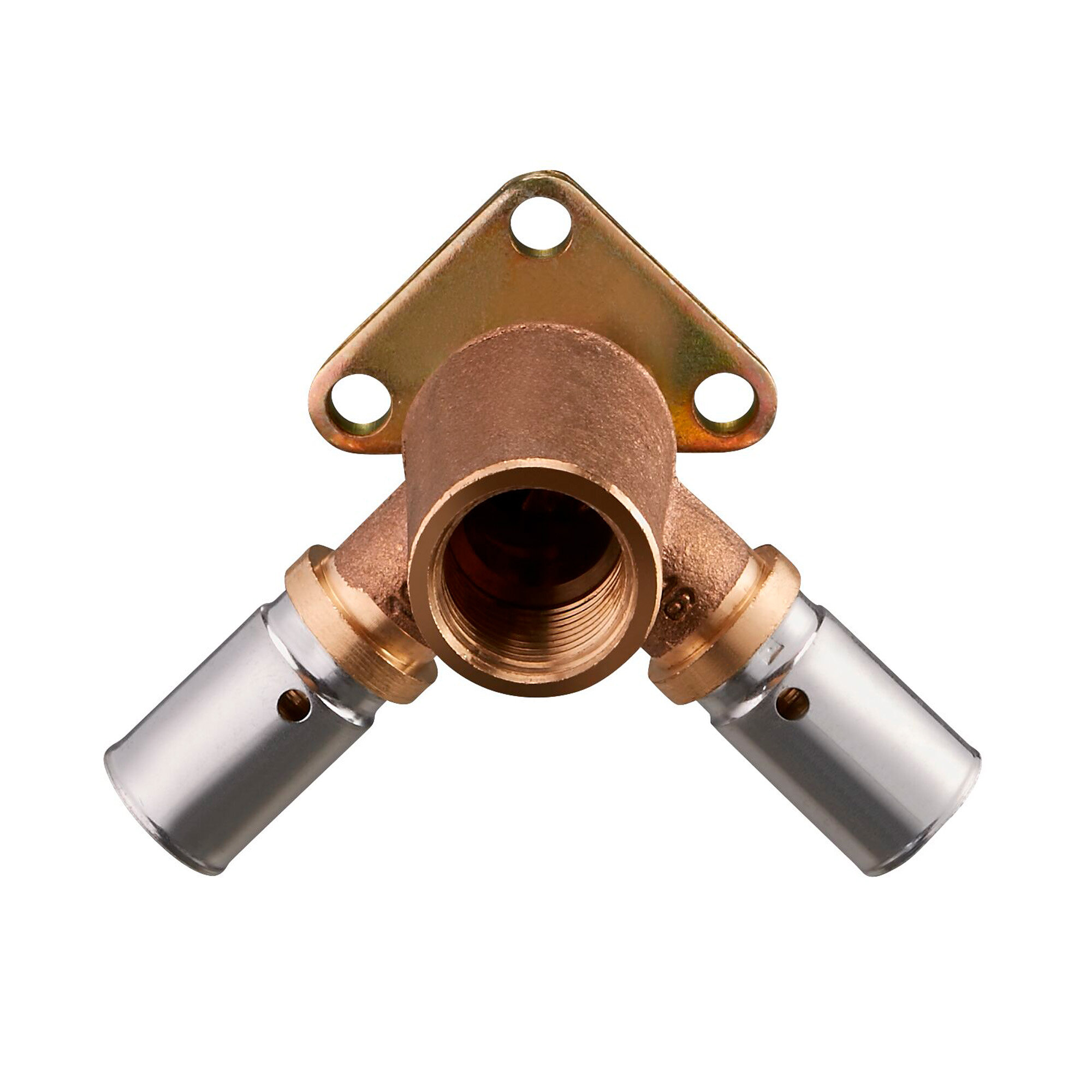 Пресс-угольник Oventrop Cofit P 16 х 16 мм х R 1/2" с креплением угловой