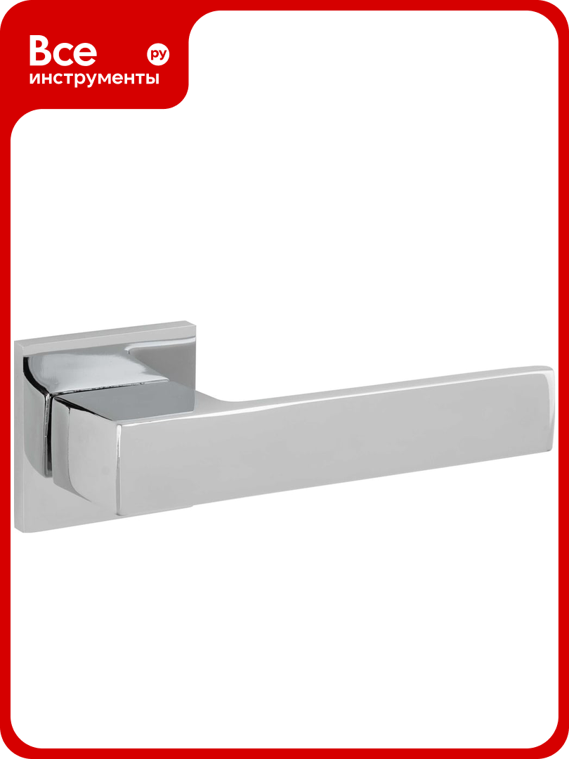 Дверные ручки Code Deco Slim H-30115-A-CR 31629 алюминиевый квадратный дизайн с гальваническим хромовым покрытием