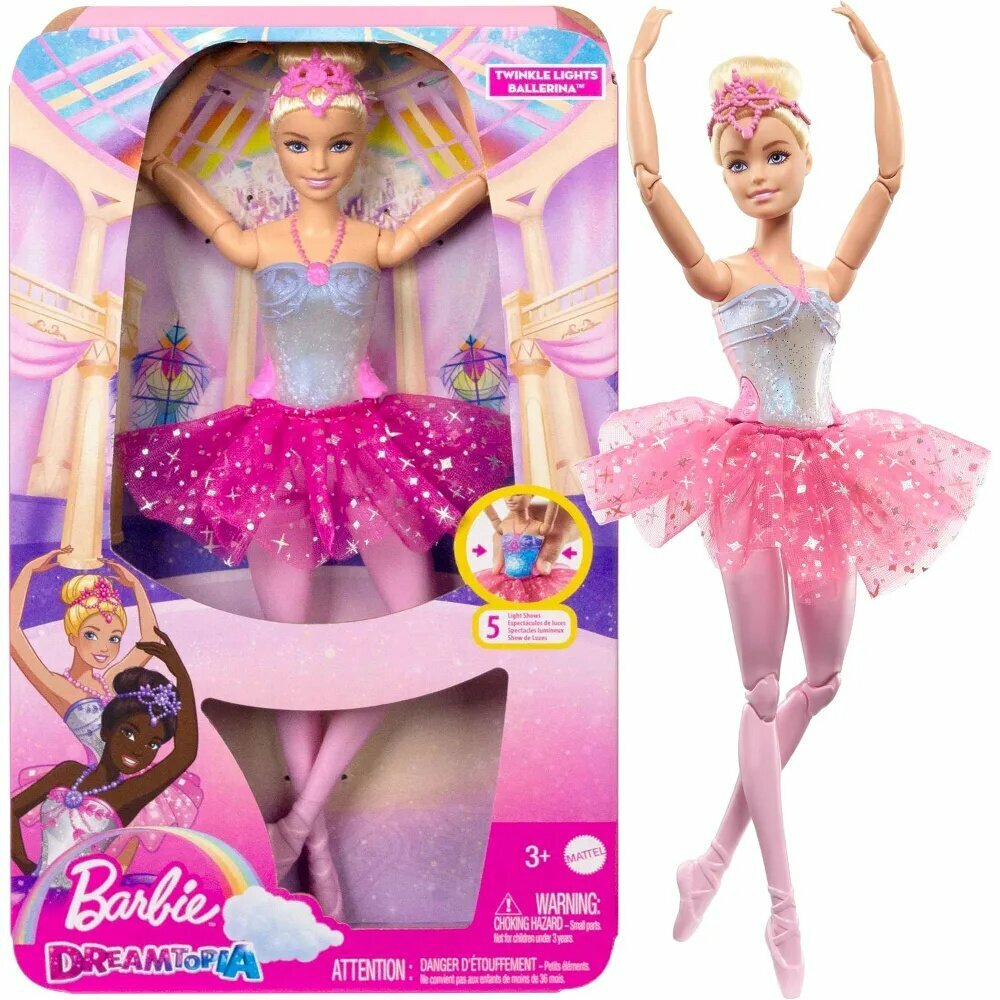 Кукла Dreamtopia - Барби Балерина Magic Lights Doll Blonde HLC25