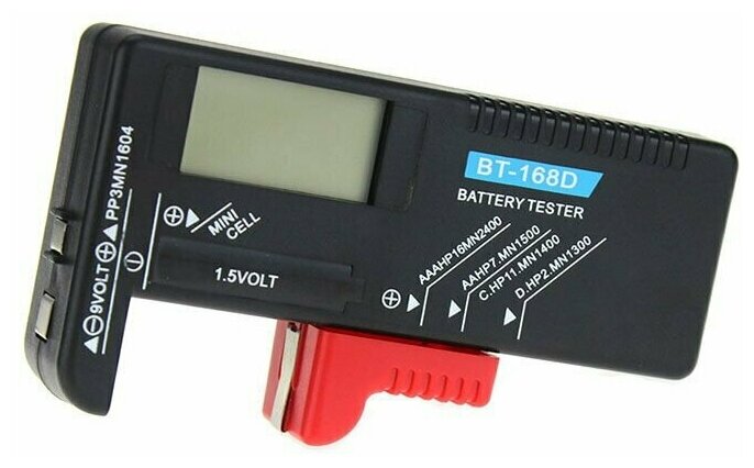 Тестер батарей ANENG BT-168D, универсальный, цифровой, без источника питания